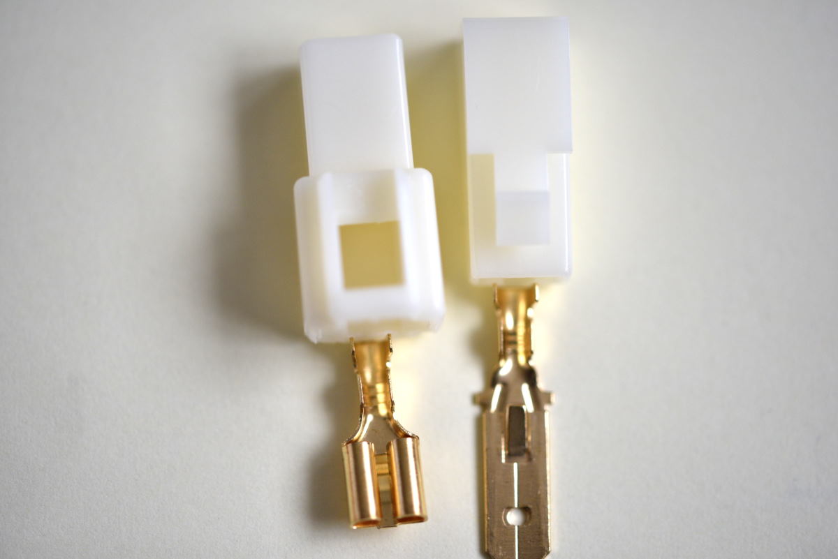 6.3mm 1pin automotive electronic wire connectors male female terminal ...